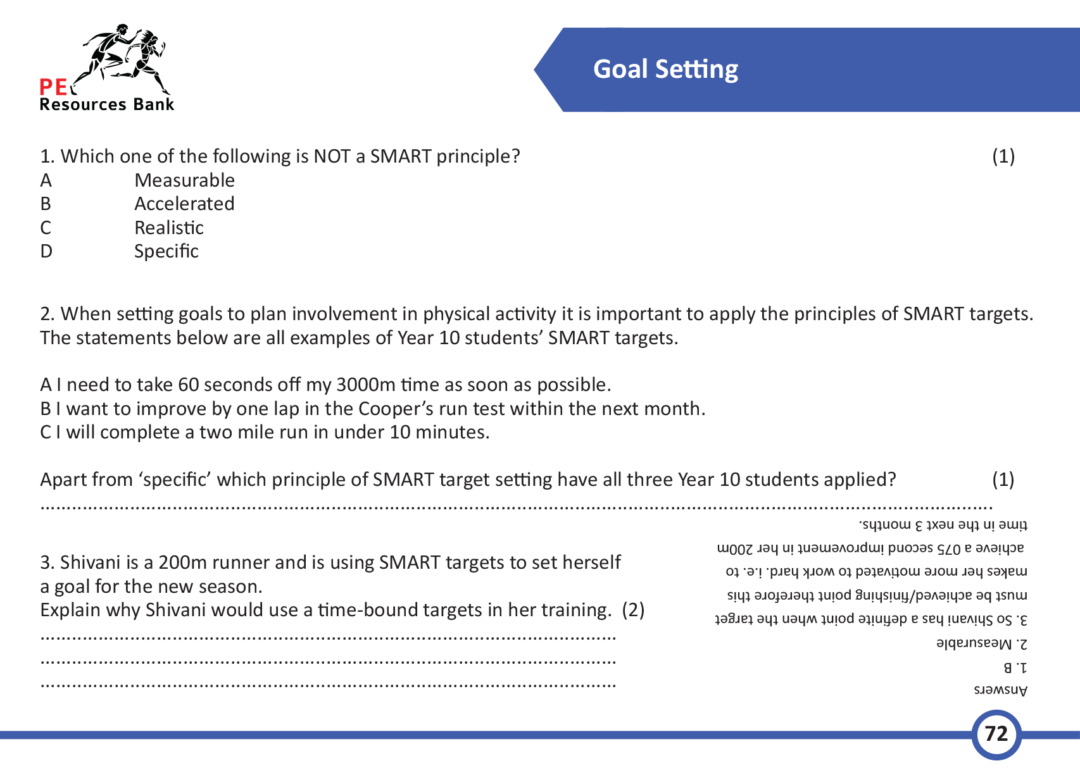 GCSE (9-1) PE Revision Flash Cards - Edexcel. Teachers and Students.