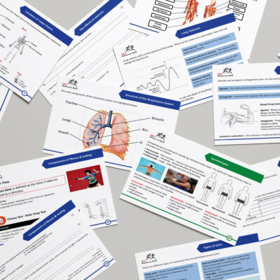 GCSE PE Revision Flash Cards - AQA (9-1) Teachers and Students.