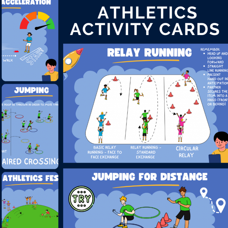 Key Stage 1 and 2 Athletics Cards - Free Download